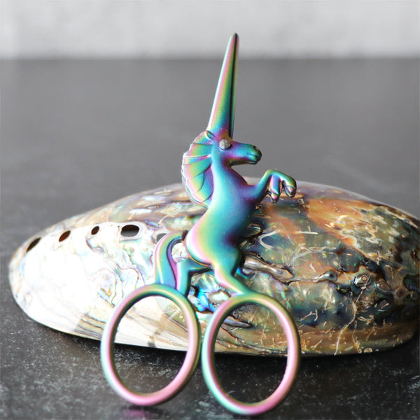 Unicorn Scissors in Oil Slick Multichrome for Nail Art or Hobbies ...